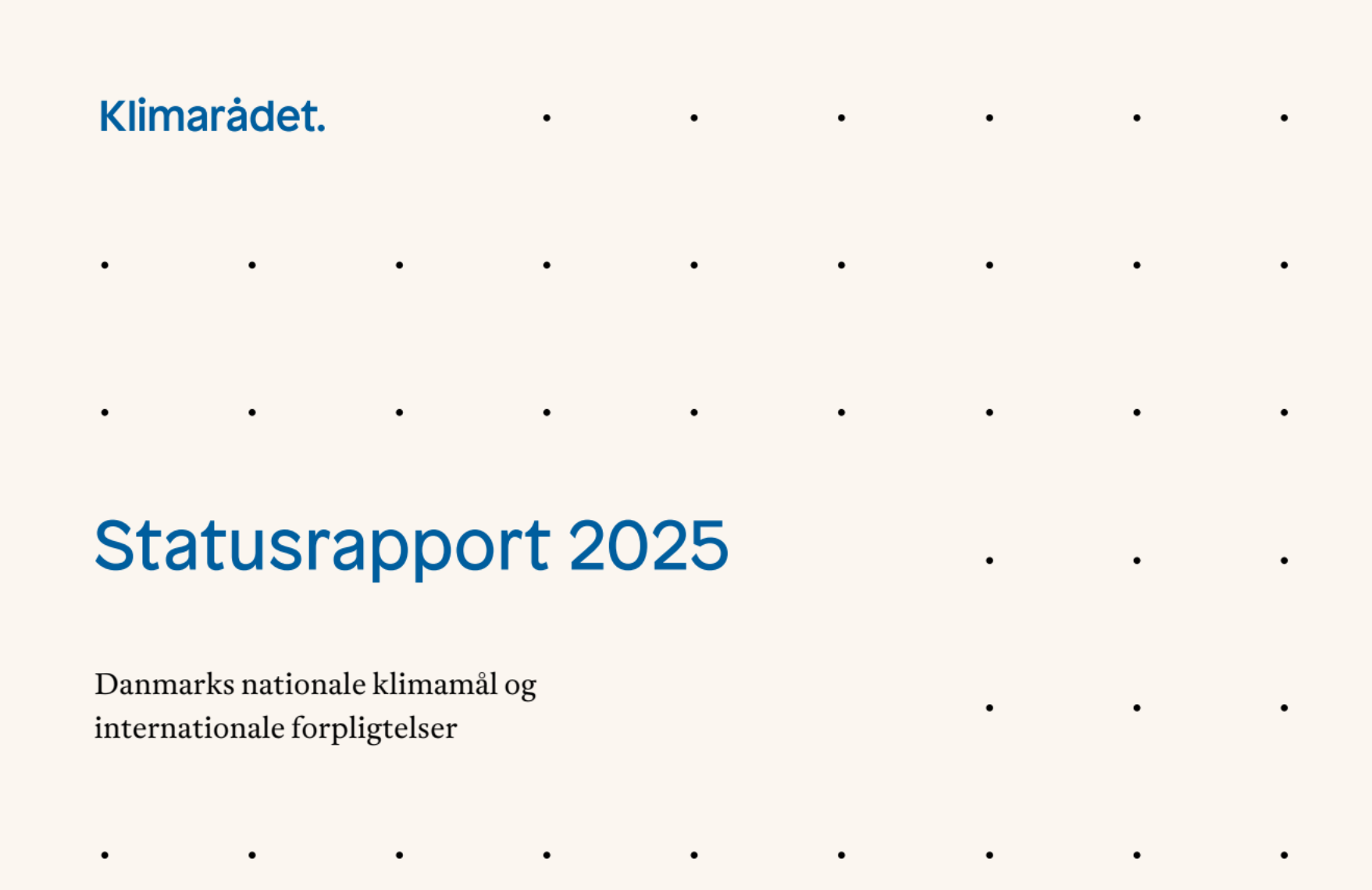 Klimarådets Statusrapport 2025 er kommet! - ESG Danmark